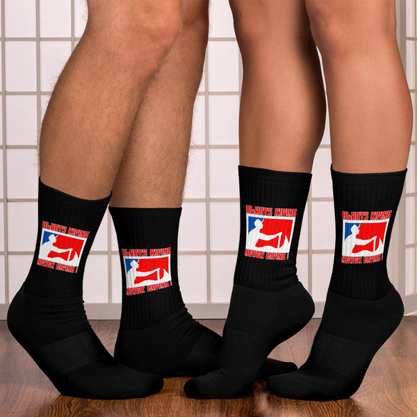 Always Riding Never Hiding Logo Socks – Always Riding Never Hiding Clothing
