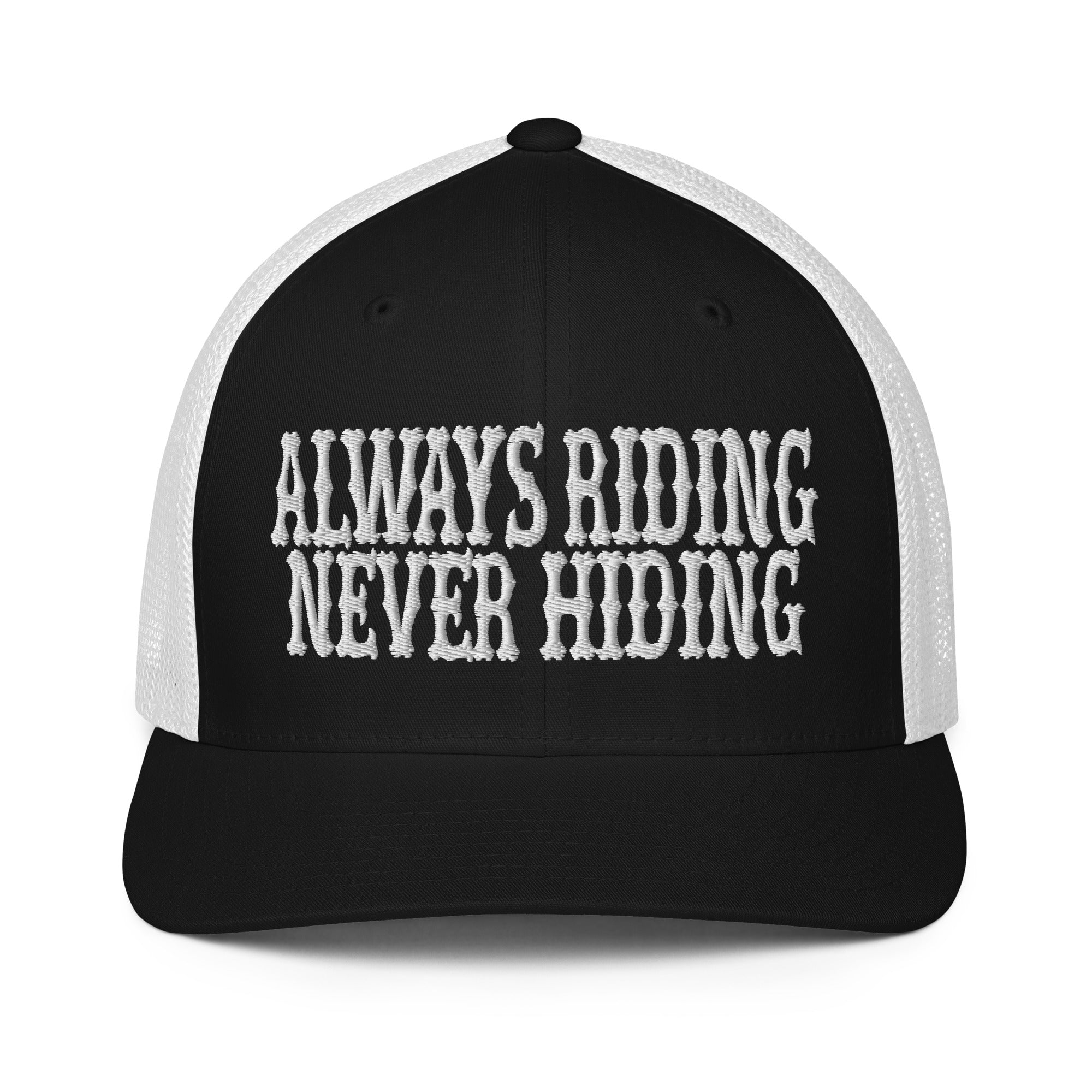 Always Riding Never Hiding Closed-back trucker cap – Always Riding ...